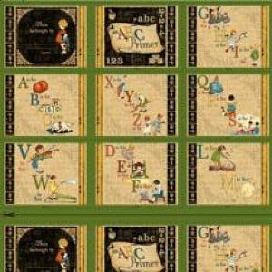 ABC Primer Panel - Old Country Store Fabrics